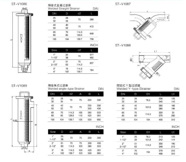 Sanitary 304 Y Type Strainer,DN50,Clamp End - China Valve Manufacturer ...