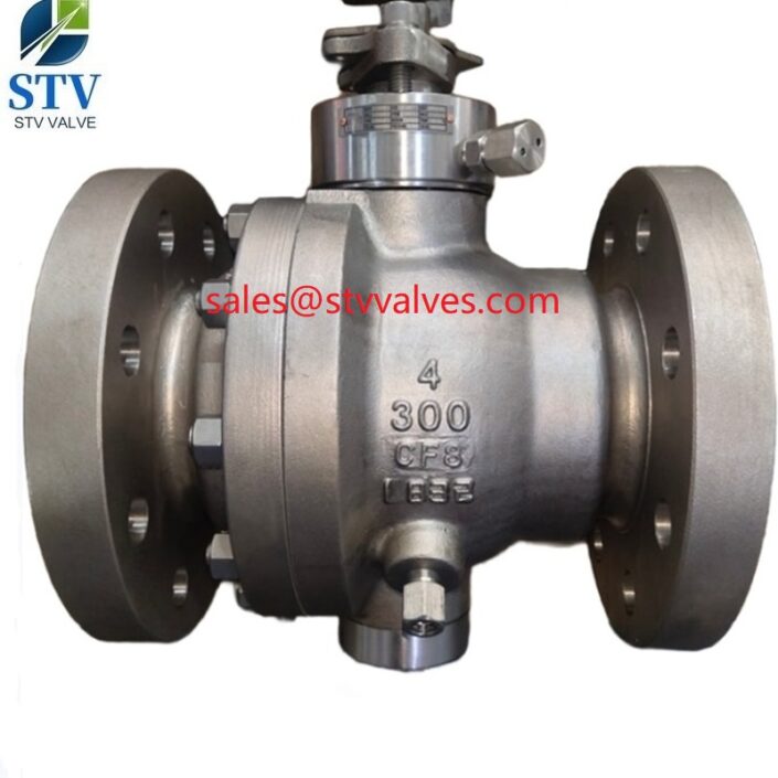 Trunnion Mounted Ball Valve,4 Inch,300LB,Bare Stem - China Valve ...
