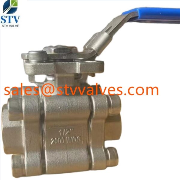 Threaded Ball Valve,3PC,2000 WOG,DN15,NPT End - China Valve ...